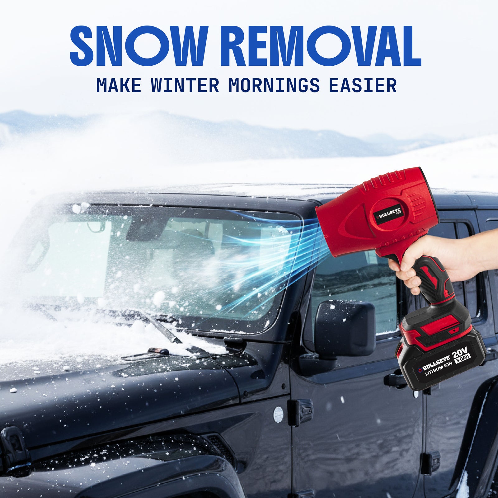 Bullseye Blower Rechargeable Cordless Leaf Dust Air Blaster – Bell + Howell