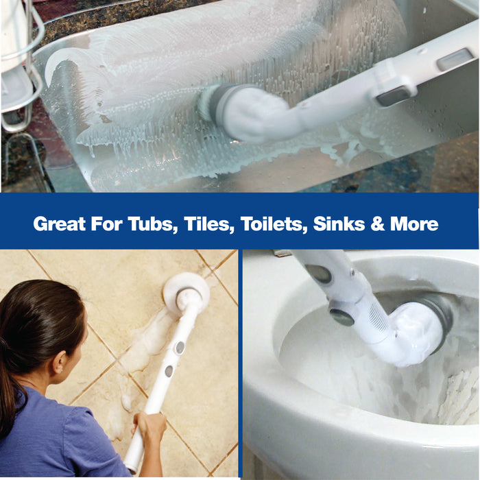 Scrubtastic Rechargeable Power Scrubber – Bell + Howell