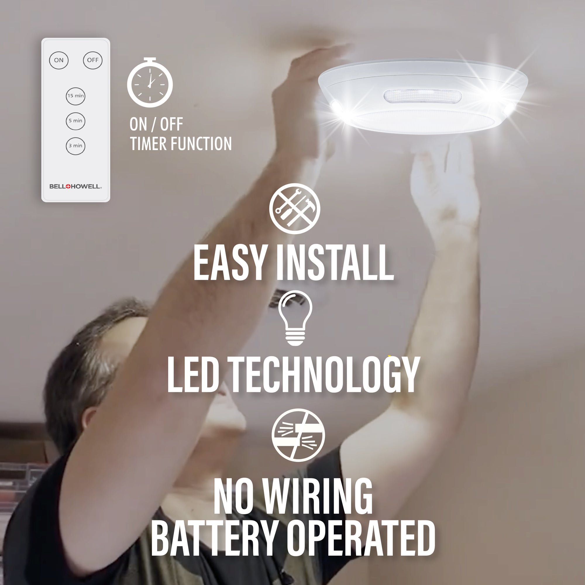 Bionic Compact Ceiling Light – Bell + Howell