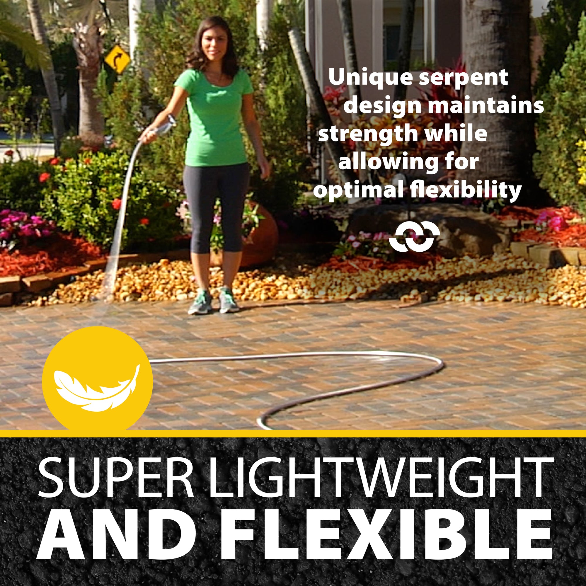 Bionic Steel Garden Hose - Stainless Steel, Flexible, Crush Resistant ...