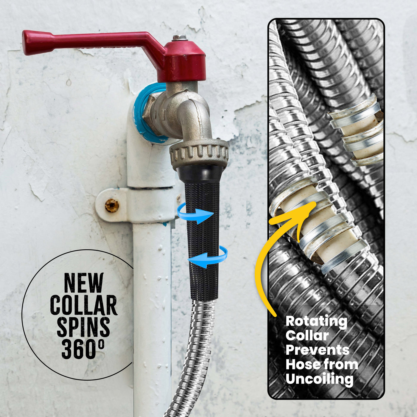 Bionic Steel PRO - 5/8 in. Heavy-Duty Stainless Steel Garden Hose with ...