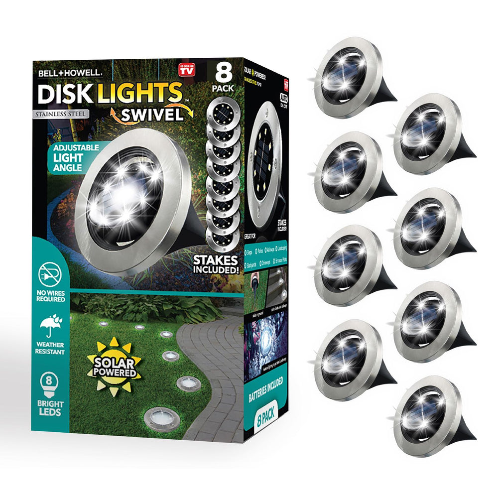 Solar Disk Lights – Bell + Howell Solar Disk Lights – Bell + Howell