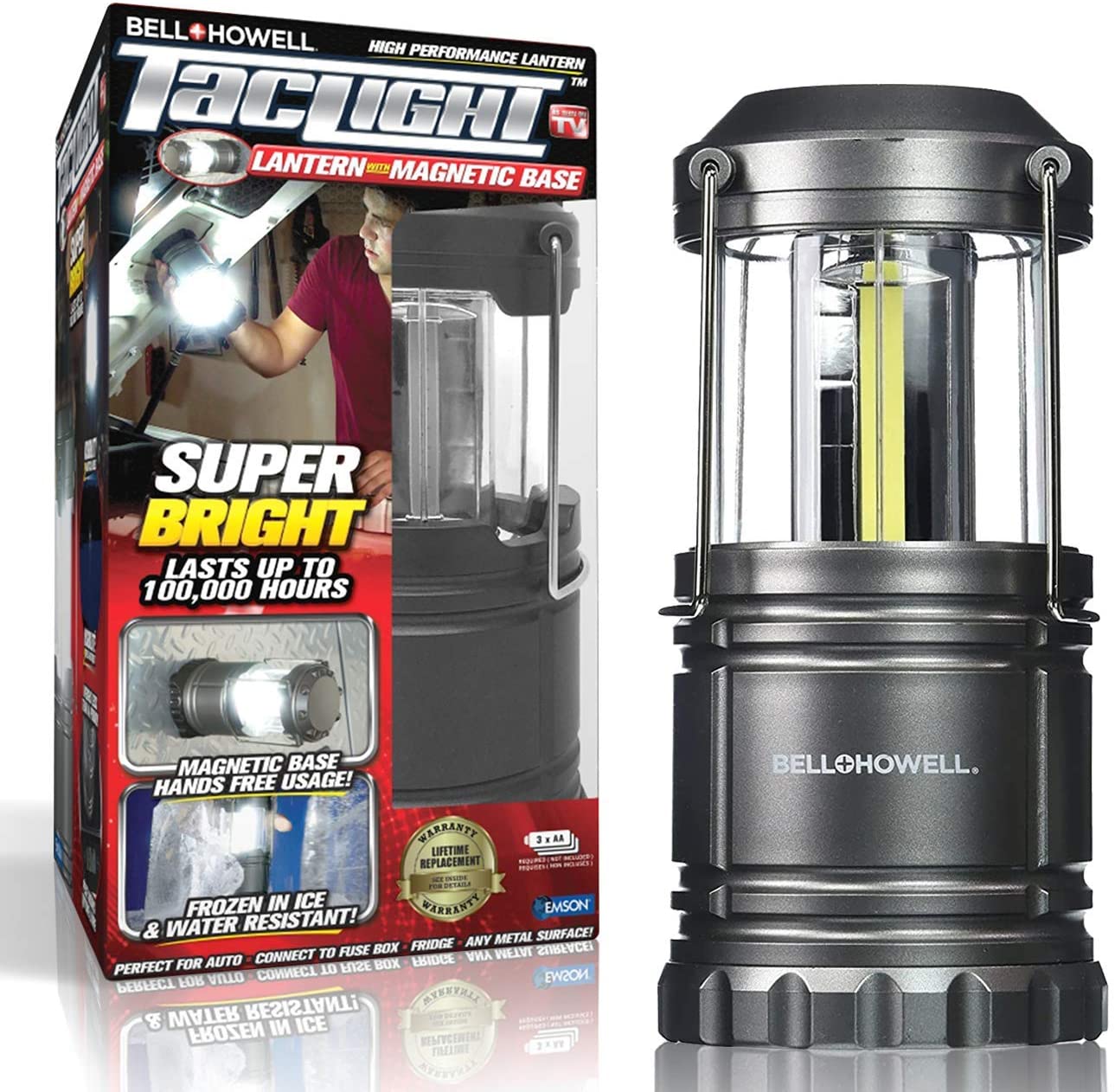 TacLight Lantern w/ Magnetic Base – Bell + Howell