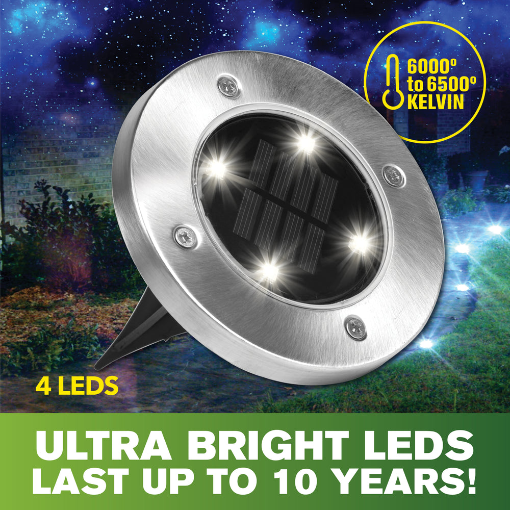 Solar Disk Lights – Bell + Howell Solar Disk Lights – Bell + Howell