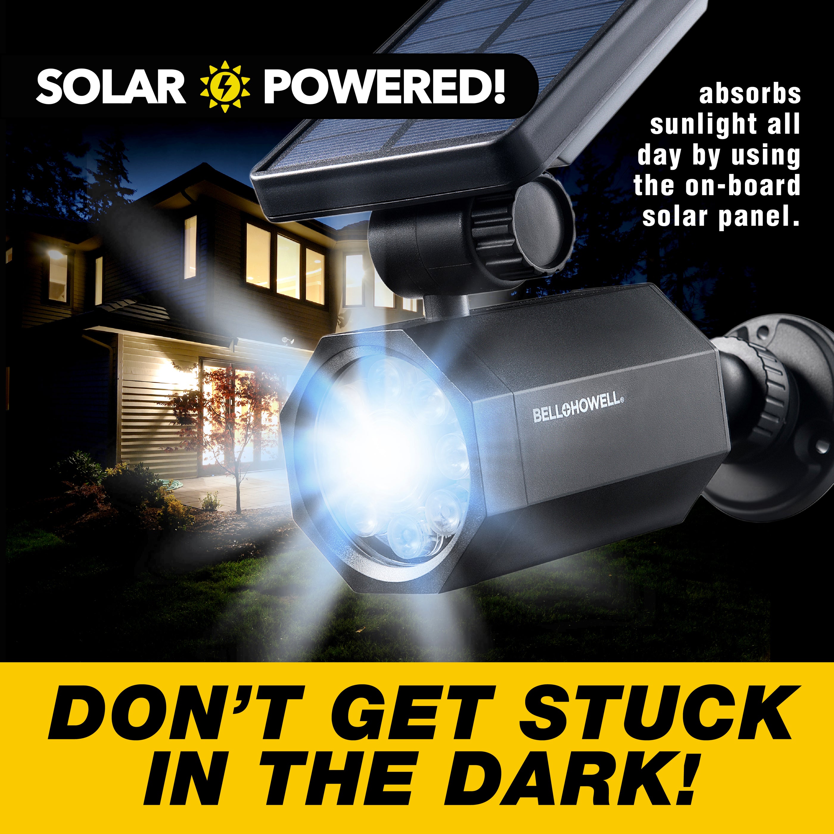 Bell + Howell Bionic Spotlight - Solar Powered Motion Sensor