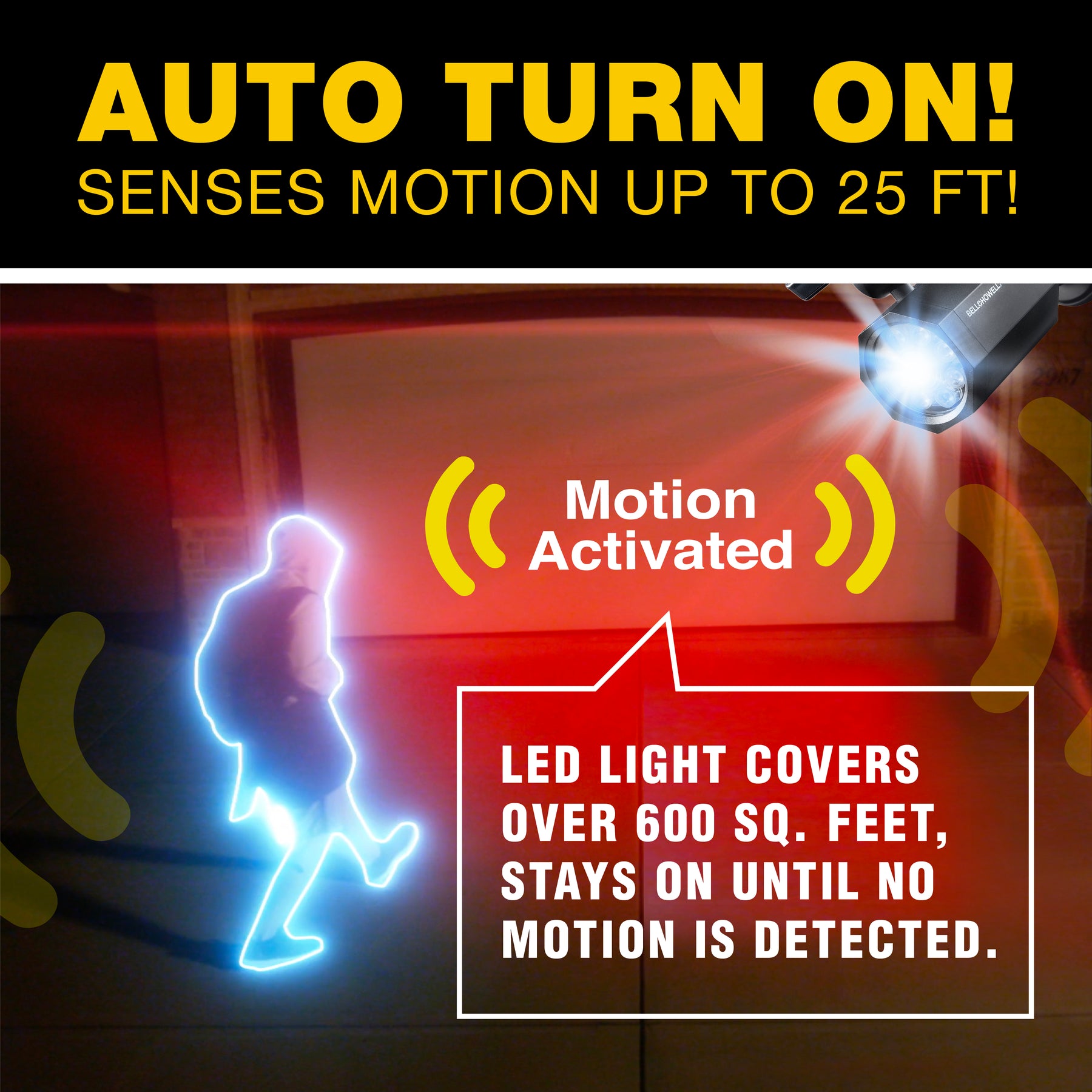 Bell + Howell Bionic Spotlight - Solar Powered Motion Sensor