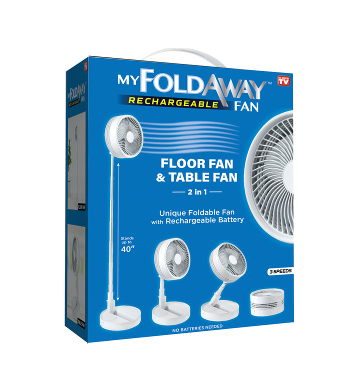 My Foldaway Rechargeable Fan – Bell + Howell