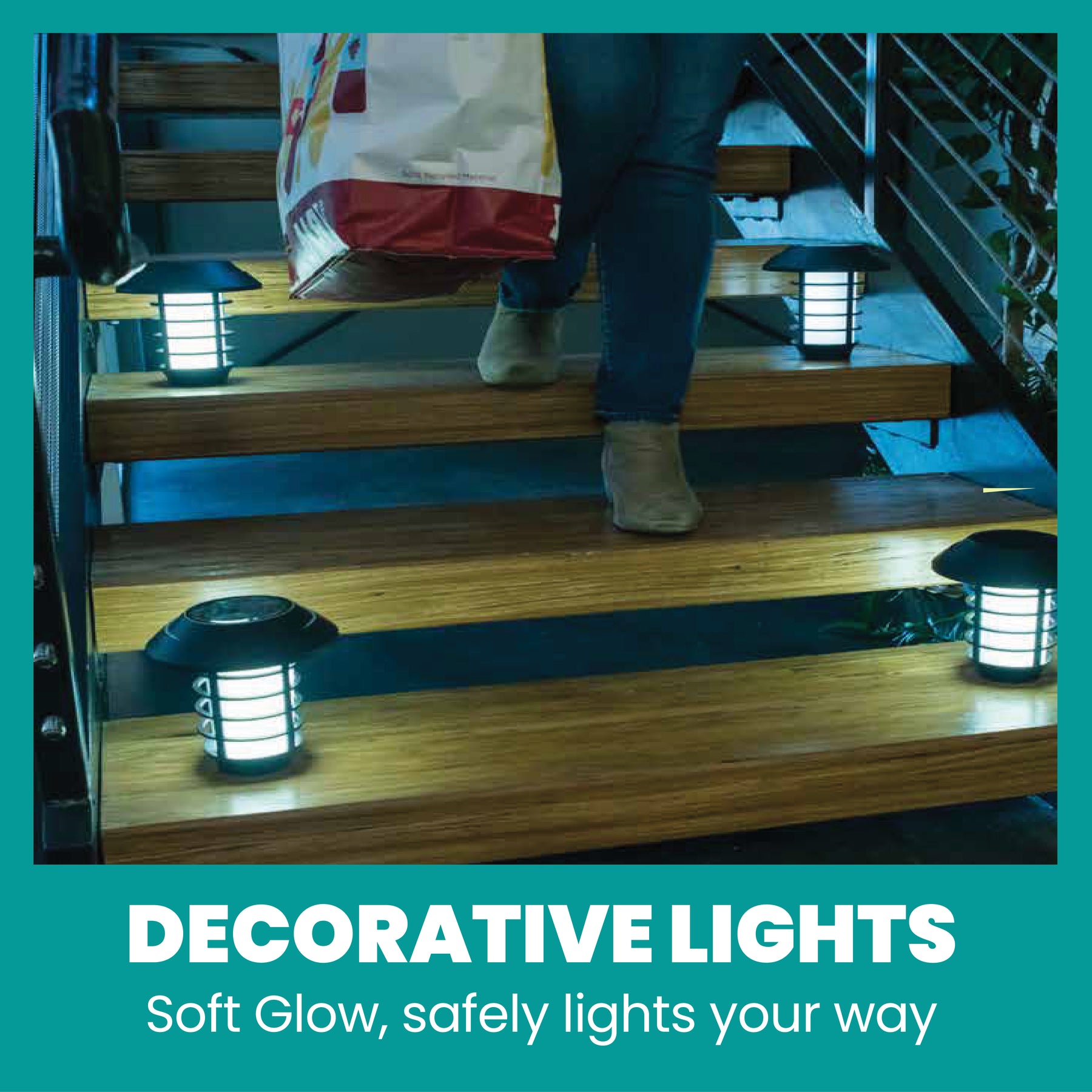 Solar Flame pathway Lights 4 Pack – Bell + Howell