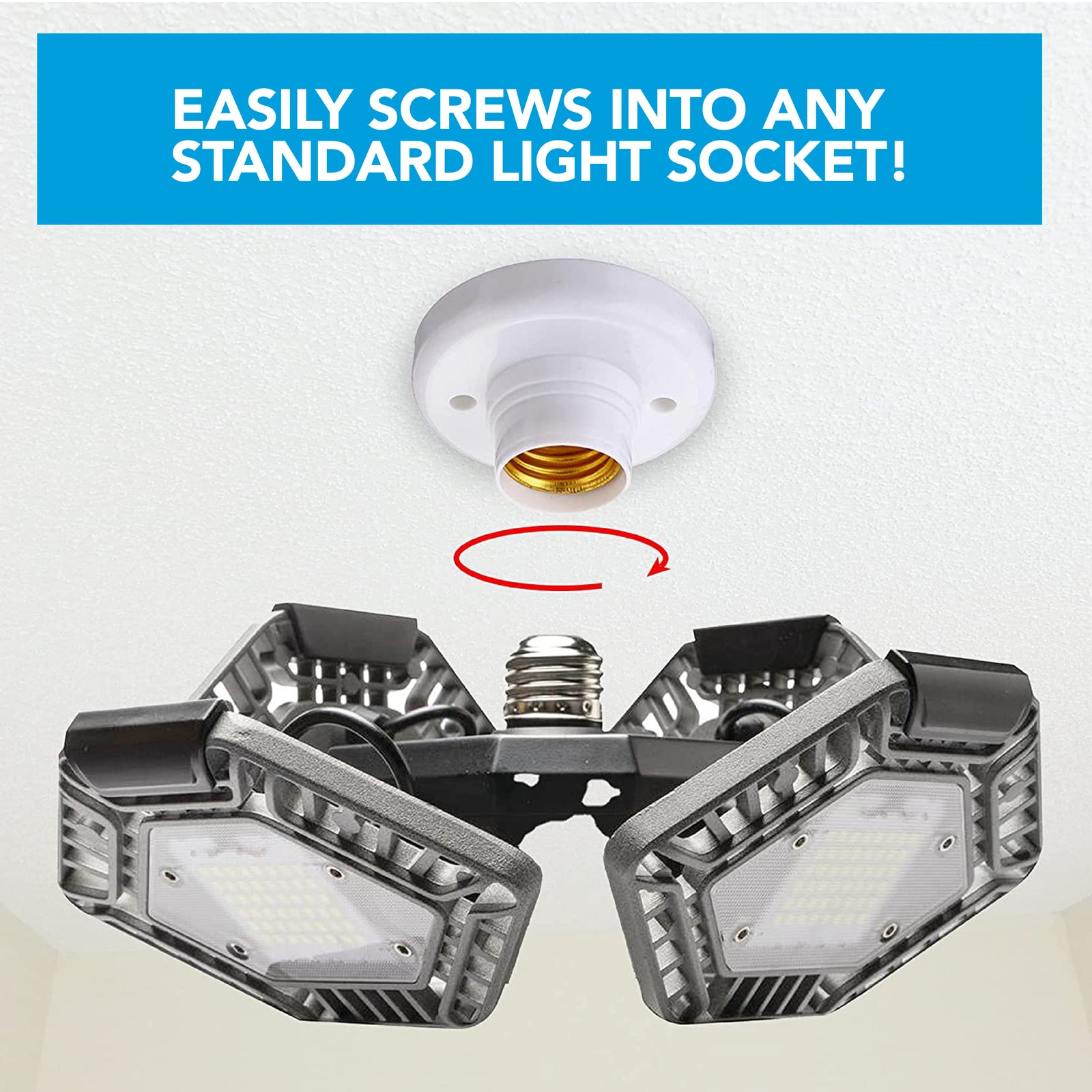 Bell+Howell Quadburst LED Lighting with 5,500 Lumens, 4 Multi-Directio ...