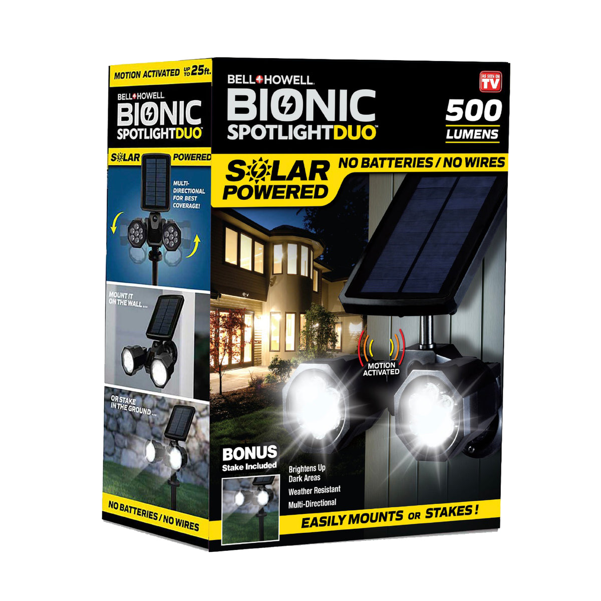Bionic Spotlight Duo Solar Powered Spotlight – Bell + Howell