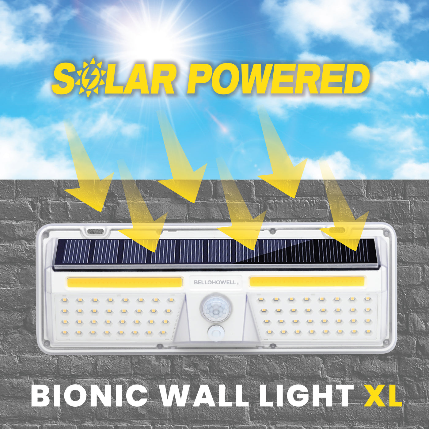 Bionic Solar Wall Light Motion Activated XL – Bell + Howell