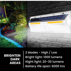 Bionic Solar Wall Light Motion Activated XL – Bell + Howell
