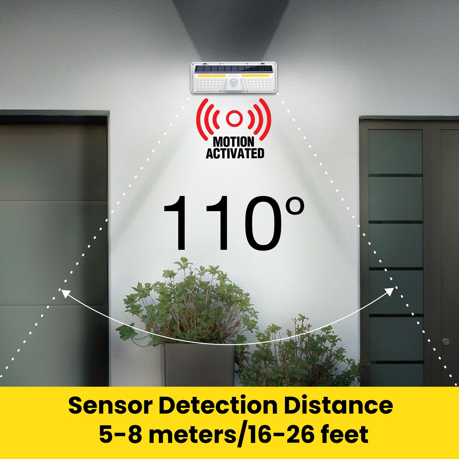 Bionic Solar Wall Light Motion Activated XL – Bell + Howell