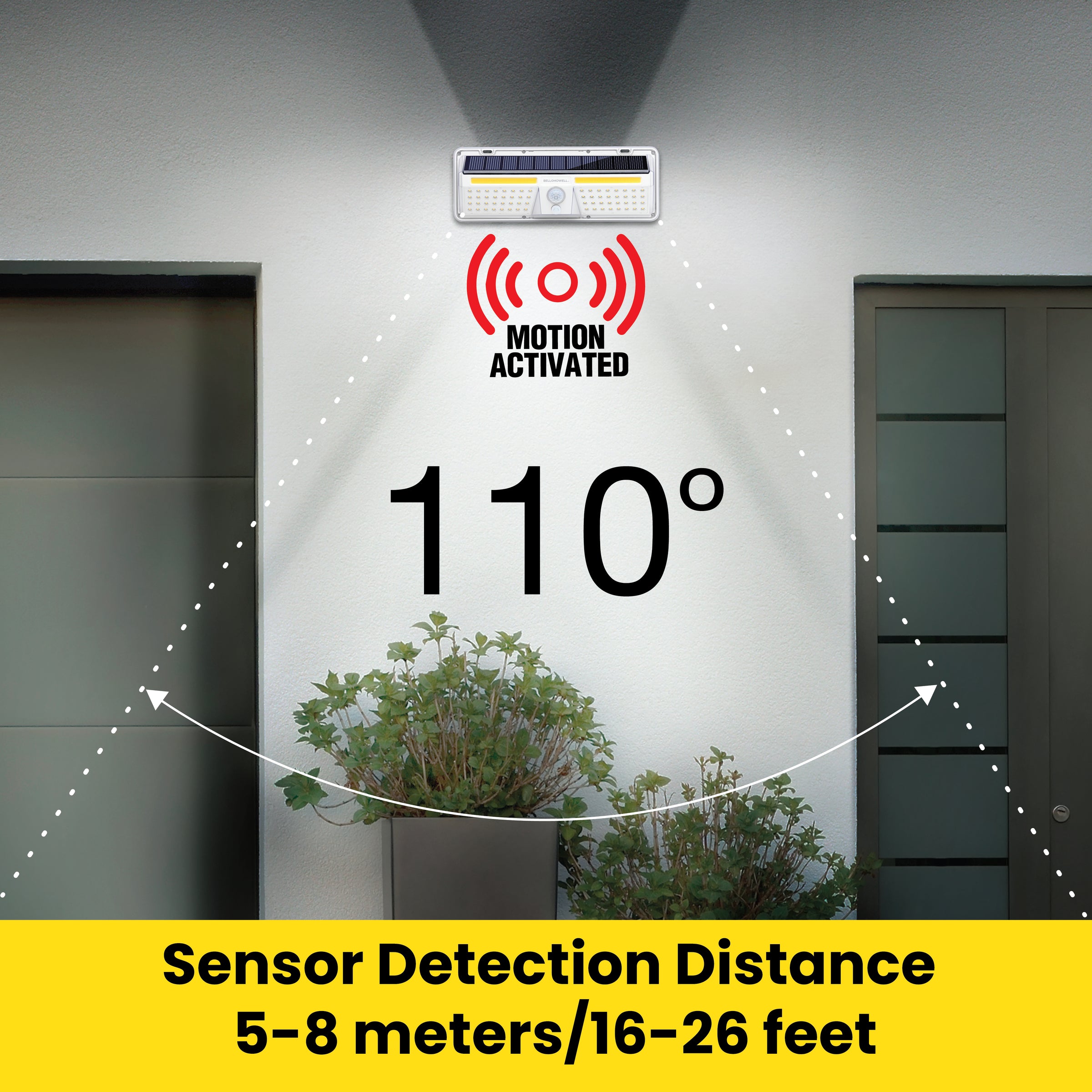 Bionic Solar Wall Light Motion Activated XL – Bell + Howell