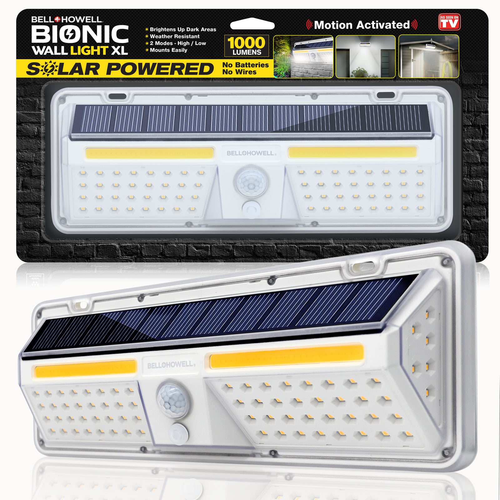 Bionic Solar Wall Light Motion Activated XL – Bell + Howell
